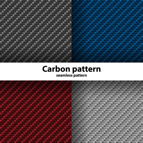 Carbon Fiber Seamless Pattern Set 1330162 Vector Art At Vecteezy