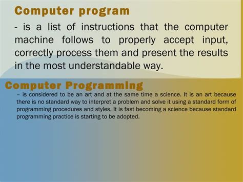 Introduction To Computer Programming Ppt