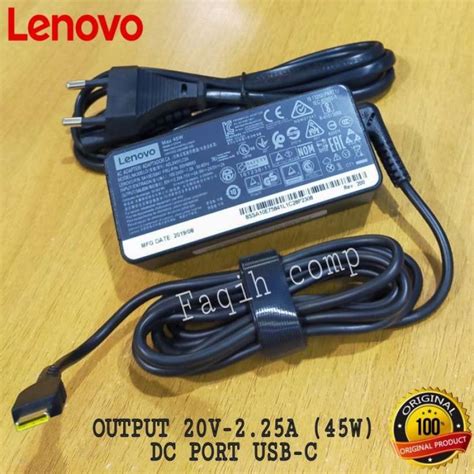 Promo New Ac Adaptor Charger Cassan Laptop Lenovo Usb Type C W Original Diskon Di Seller