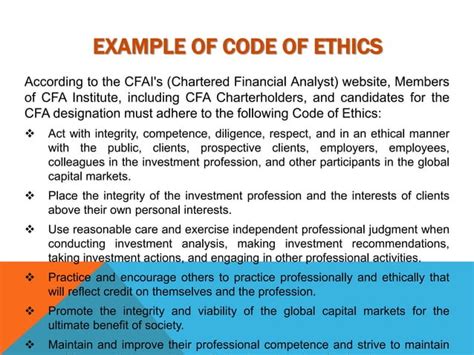 Ethical Codes Code Of Ethics Among Professionals Ppt