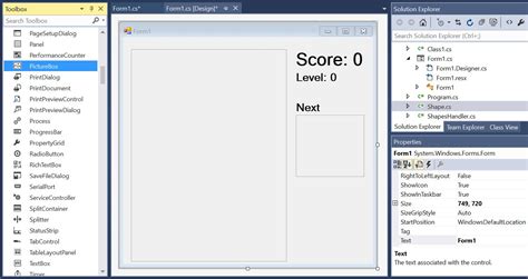 Develop Tetris Brick Game Using Basic Windows Form And C Dotnet Codes