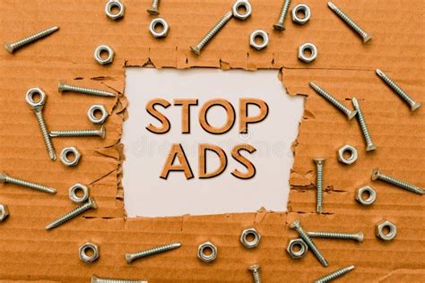 writing displaying text stop ads business idea program that will