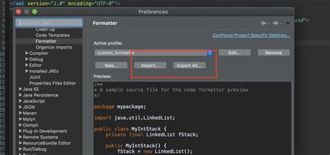 Eclipse Formatter Oluşturma Bilişim IO
