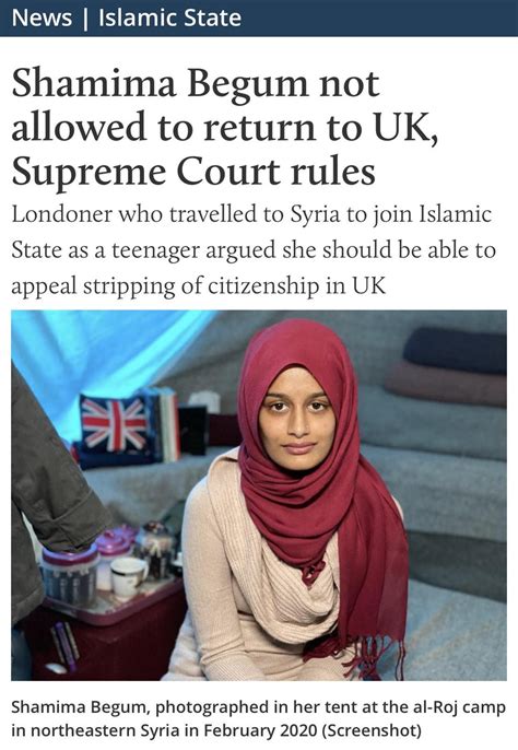 Left The Uk To Join Isis To Fight The West Isis Was Defeated And Now She Wants To Come Back