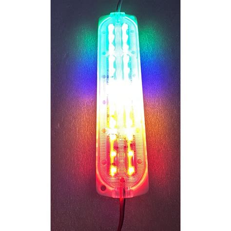 Jual Lampu Led Modul Kolong Truk Bis 24 Led 24 Volt Dan 12 Volt Nyala 4 Warna Kedip Shopee