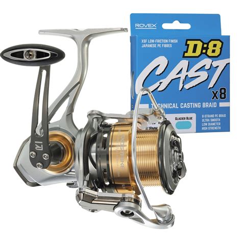 Rovex Exostrike 4000 Reel & Rovex D:8 Cast Braid 10lb/150yds | BIG W