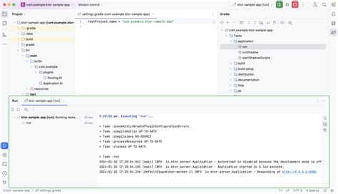 Create Open And Run A New Ktor Project Ktor Documentation
