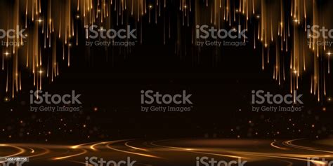 골든 스테이지 로얄 어워드 그래픽 배경 조명 우아한 빛 현대 템플릿입니다 공간 떨어지는 별 입자 회사 템플릿입니다 고급 인증서 배너 배경 주제에 대한 스톡 사진 및 기타