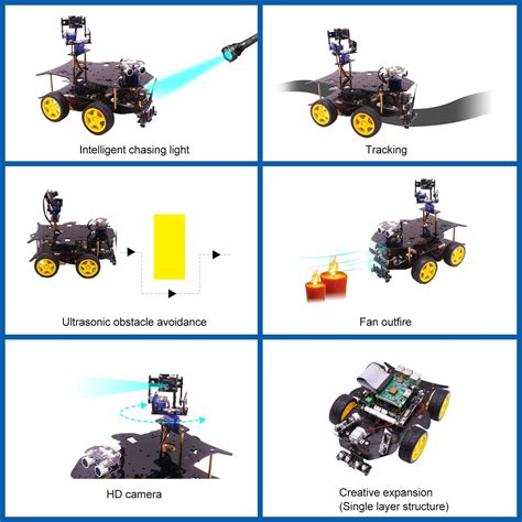 Yahboom Raspberry Pi Multifunctional Diy Programming Car