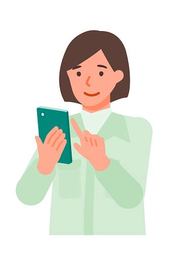 일하는 여성 문제 해결을 위한 개념 여자 만화 캐릭터입니다 사람 얼굴 프로필 아바타 및 아이콘 스마트폰 여성의 이미지를 닫습니다 20 29세에 대한 스톡 벡터 아트 및 기타