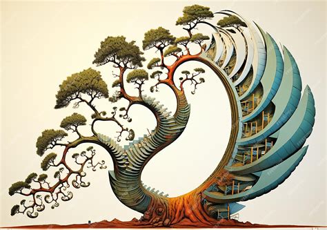 Premium Photo Fibonacci Tree Artistic Sequence Representation