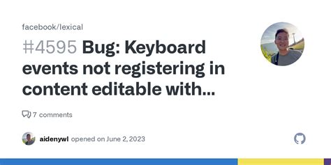 Bug Keyboard Events Not Registering In Content Editable With React Testing Library Issue