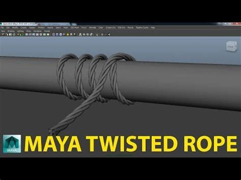 Maya Modeling Tutorial Twisted Rope Or Cable In Maya Maya Modeling Twist Tutorial