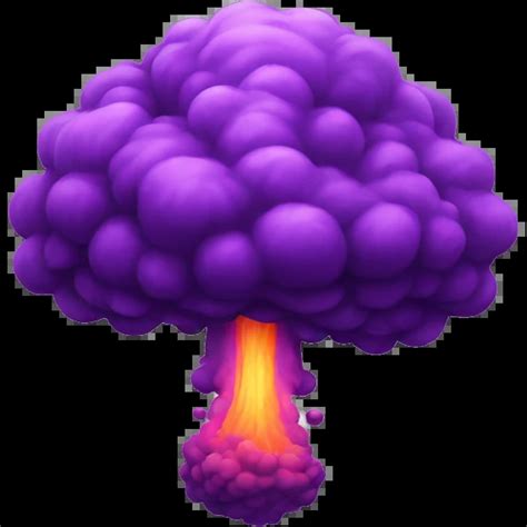 Purple Nuclear Explosion Emoji Ai Emoji Generator