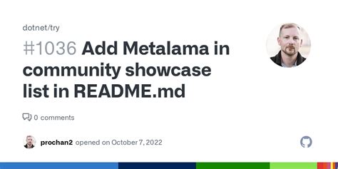 Add Metalama In Community Showcase List In Readmemd · Issue 1036 · Dotnettry · Github