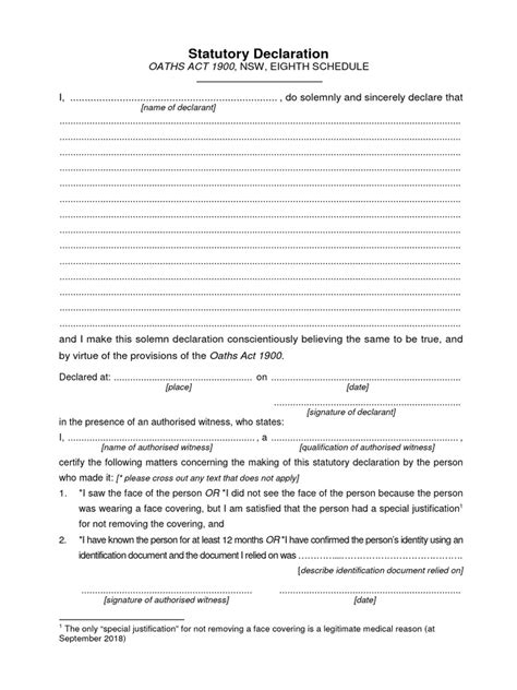 Nsw Stat Dec Schedule 8 Pdf Governance Legal Procedure
