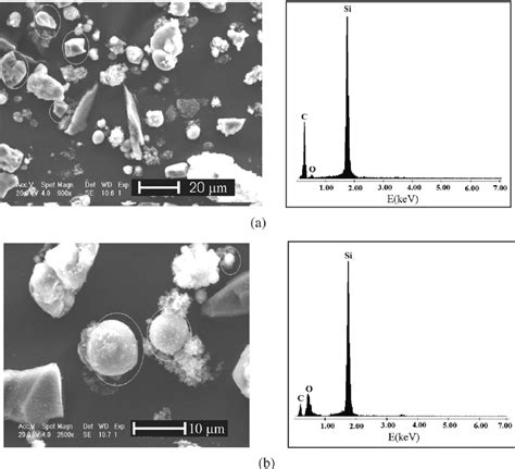 Sem Images And Eds Patterns Of Selected Synthesized Products For Power 3 Download Scientific