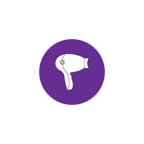 Hair Dryer Logo Premium Vector