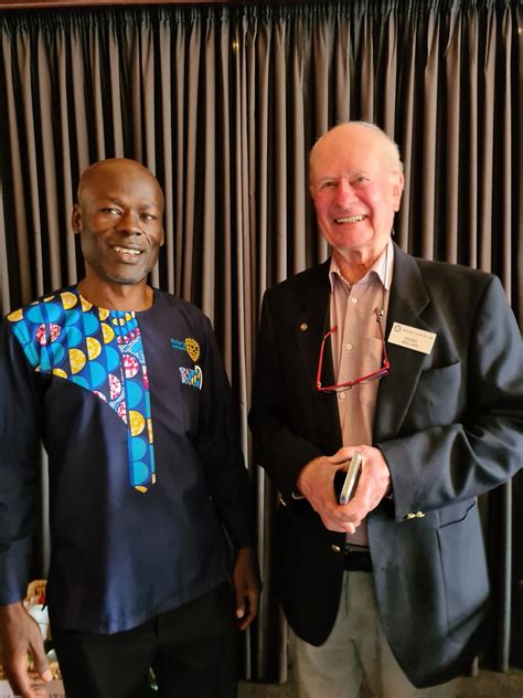 Dr James Keyene Uganda Ayr Rotary