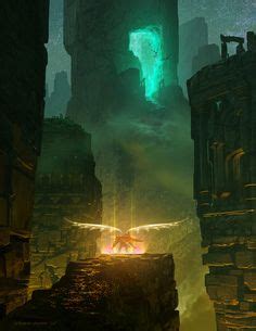 Path To The Ancient Portal Joonahn Concept Art World Fantasy Concept