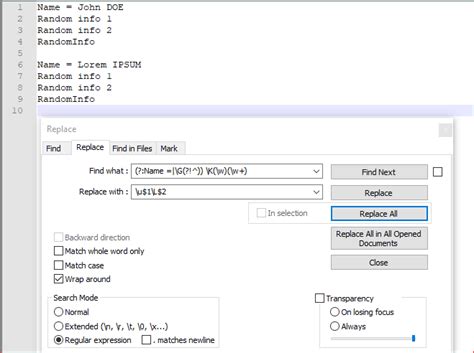 Notepad Notepad Change Last Name From Upper Case To Proper Case Super User
