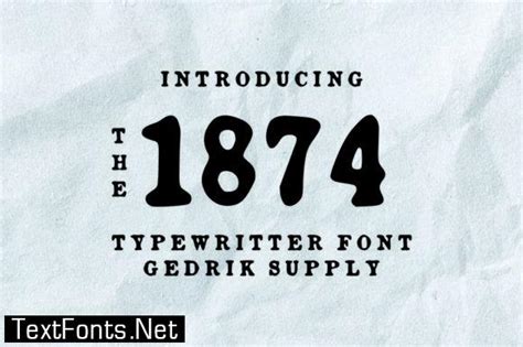 1874 Font