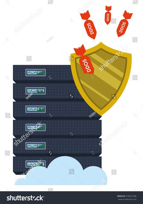 Data Center Network Server Icon Vector Stock Vector Royalty Free