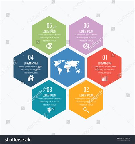5 011 Six Hexagon Chart Images Stock Photos Vectors Shutterstock