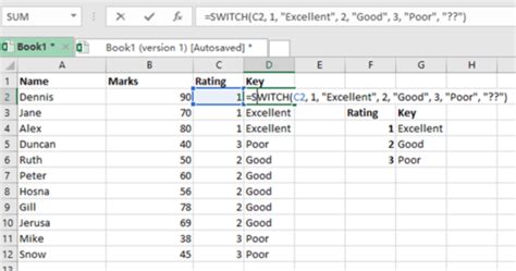 Excel Formula How To Use The Excel Switch Function Excelchat
