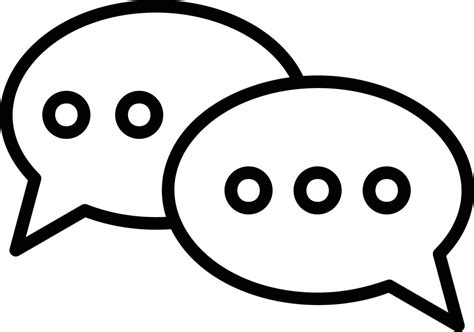 Conversation Line Icon 14697895 Vector Art At Vecteezy