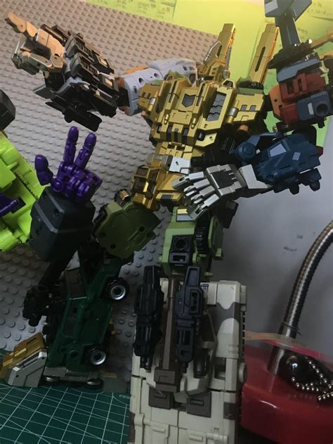 Devastator And Menasor And Bruticus Debating About The Philosophies Of Combiners R Transformers