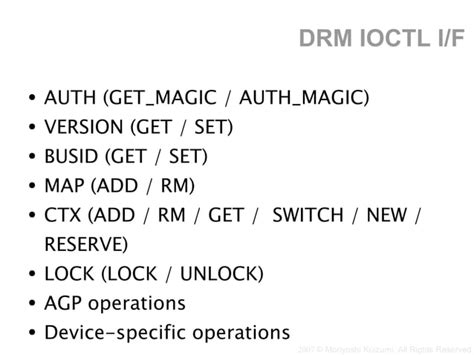 x drm direct rendering manager architectural overview ppt