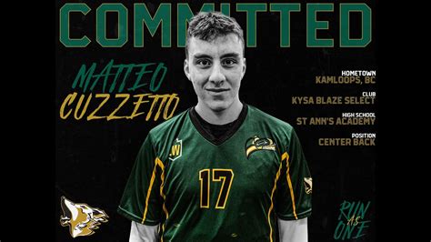 Matteo Cuzzetto Commitment Unbc Soccer Youtube