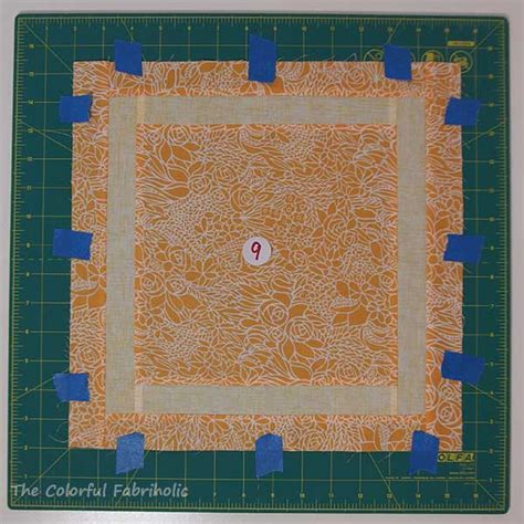 The Colorful Fabriholic Framed Nine Patch Tutorial Part 2