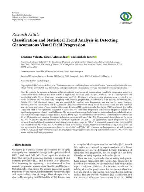 Pdf Classification And Statistical Trend Analysis In Detecting