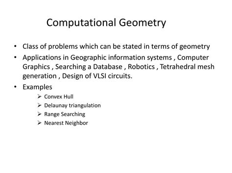 PPT Parallel Algorithms In Computational Geometry PowerPoint Presentation ID