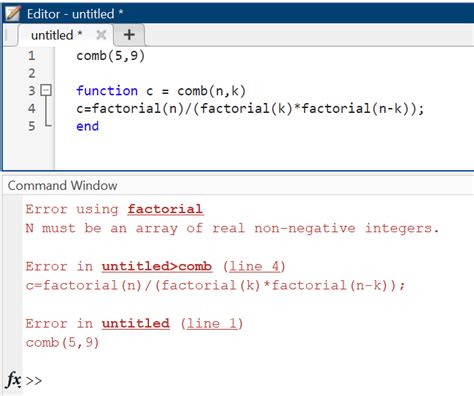 Error Handling In Matlab Geeksforgeeks