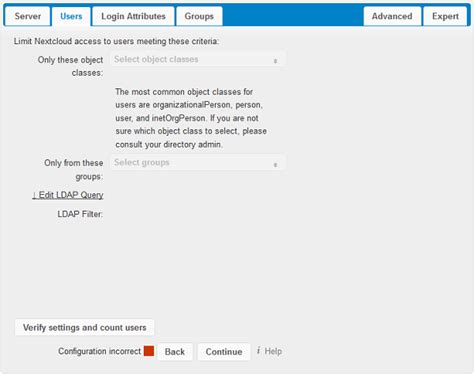 User Authentication With Ldap — Nextcloud Latest Administration Manual Latest Documentation