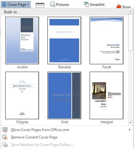 How To Create A Cover Page In Word The Training Lady
