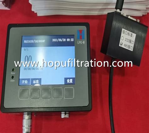 Online Oil Particle Counter Oil Cleanness Nas Iso Analyzer