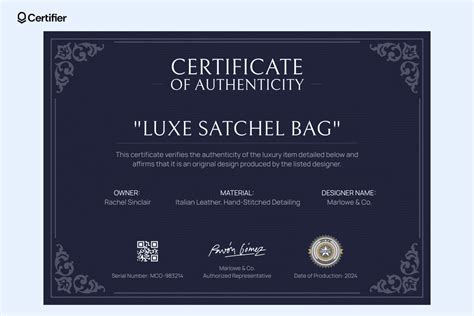 15 Authenticity Certificate Templates To Customize