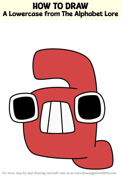 How To Draw A Lowercase From The Alphabet Lore The Alphabet Lore Step By Step