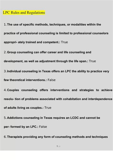 LPC Professional Conduct And Regulation PCR EXAM Questions And Answers Verified