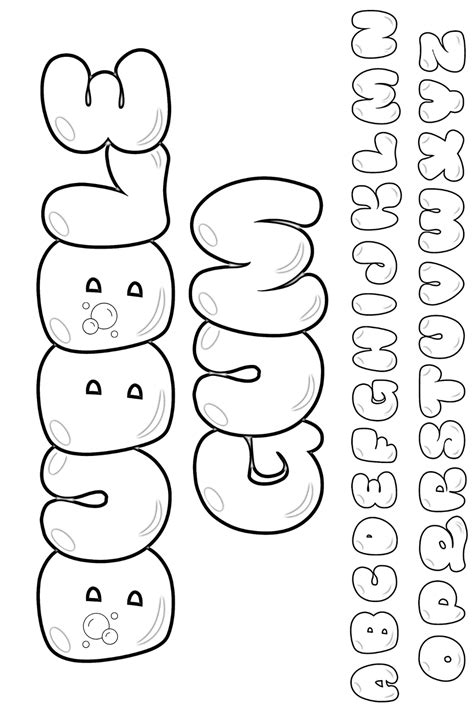Bubble Font In 2025 Graffiti Lettering Alphabet Bubble Letter Fonts Font Bubble