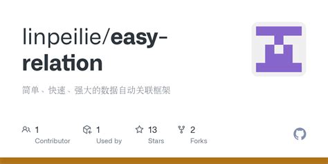 GitHub linpeilie easy relation 简单快速强大的数据自动关联框架