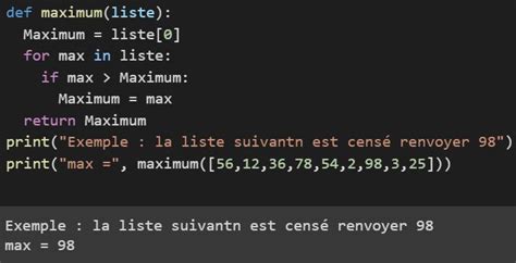 Programme Pour Trouver Le Plus Grand Chiffre Dune Liste De Nombre Sur Python Nosdevoirs Fr
