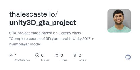 GitHub Thalescastello Unity D Gta Project GTA Project Made Based On Udemy Class Complete