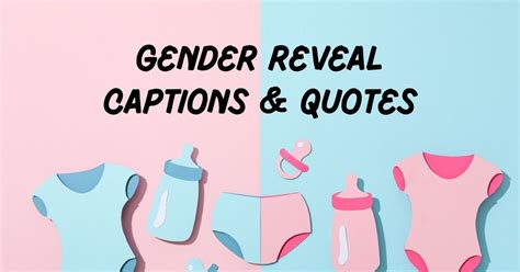 150 Gender Reveal Captions And Quotes For Instagram Statusbuzz