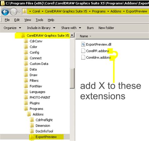 enabling the old export dialogs for coreldraw x5 graphics unleashed