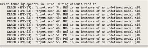 Cadence Virtuoso仿真报错error Found By Spectre Error Spectre 15 Csdn博客